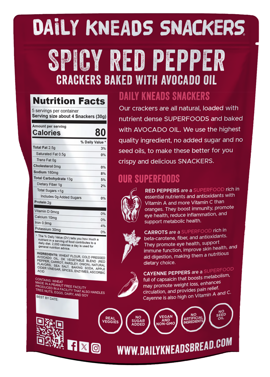 Spicy Red Pepper Snacker Crackers – Daily Kneads Bread